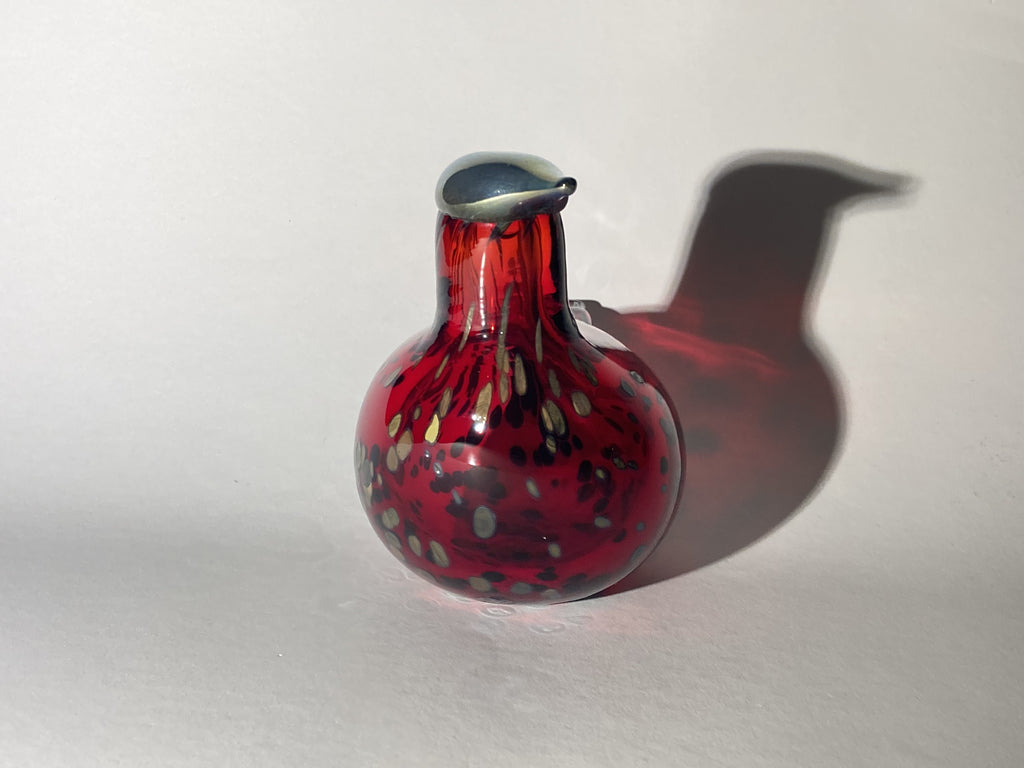 Ruby Bird ruby red by Oiva Toikka Rubiinilintu Nuutajärvi Finland ...