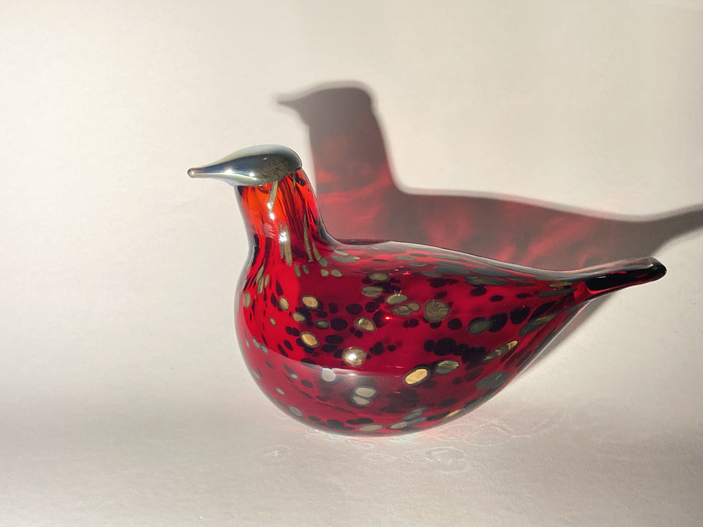 Ruby Bird ruby red by Oiva Toikka Rubiinilintu Nuutajärvi Finland ...