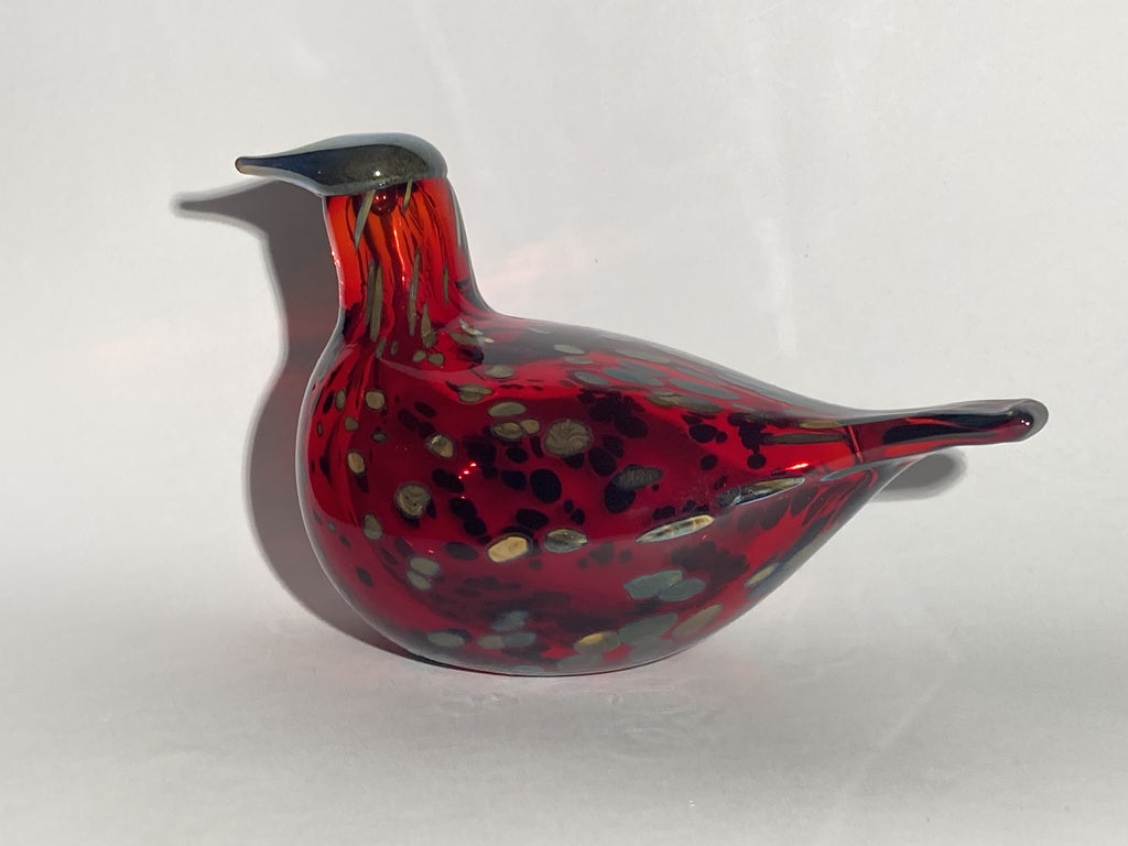 Ruby Bird ruby red by Oiva Toikka Rubiinilintu Nuutajärvi Finland ...