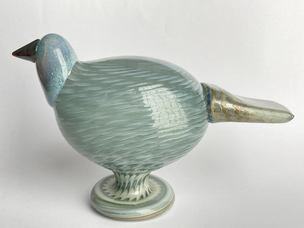 Prototype bird Oiva Toikka design glass Finland - Pigeon - Pulu – Damsténs